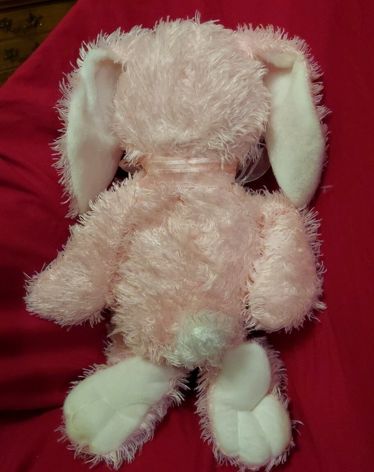 Goffa Bunny Rabbit Pink Plush Soft Toy Stuffed Animal Easter 14" | eBay