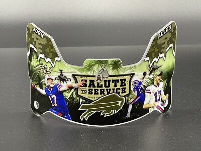 Custom Josh Allen Mini Helmet Visor Salute To service (Hard Style) | eBay