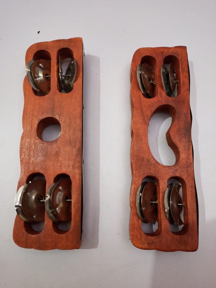 Khartal Musical Instrument Hand Percussion Brown Wooden Music Banaras ...