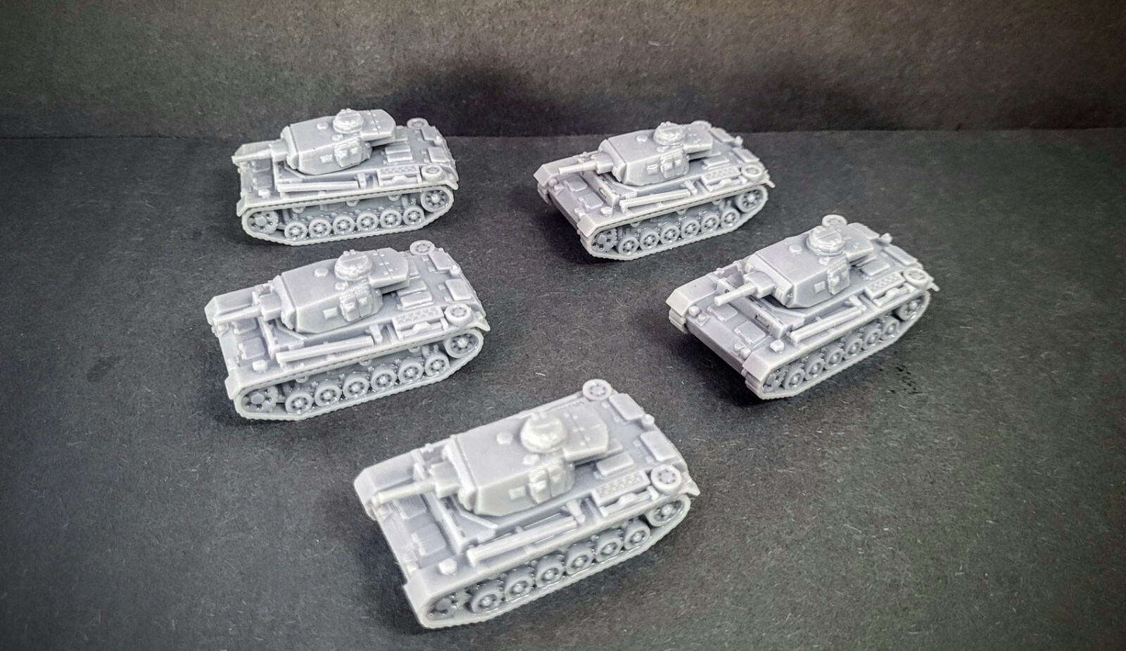 N scale German Panzer III J tank platoon 1/160th scale miniatures | eBay