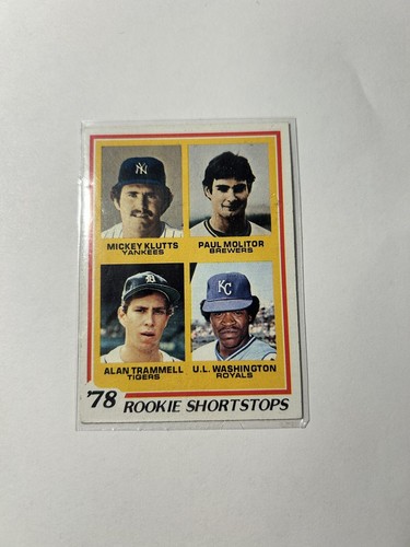 1978 Topps Rookie Shortstops Molotov/Trammell #707 EX-NM CB | eBay