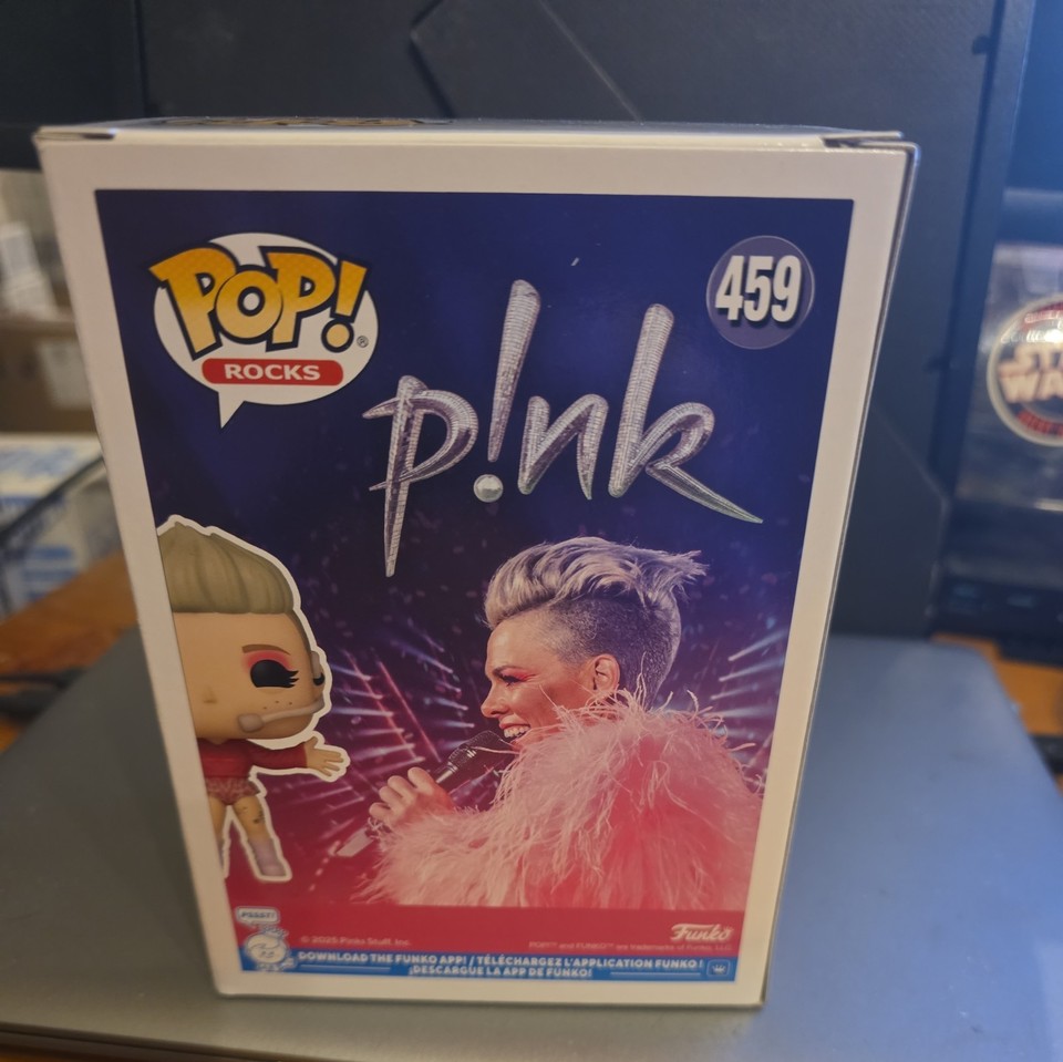 Funko Pop Rocks Pink Trustfall #459 + Free Protector | eBay UK