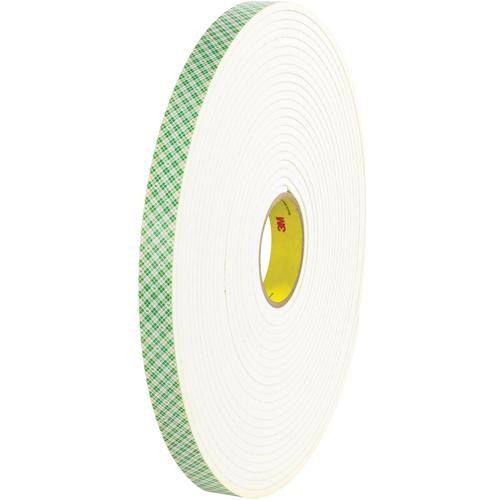 3M 4004 Double Sided Foam Tape, 1" x 18 yds., 1/4", Natural, 1/Case | eBay
