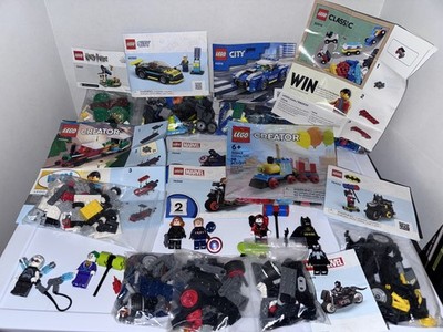 Huge LOT of Assorted Complete LEGO Sets and Minifigures! Marvel DC City ...