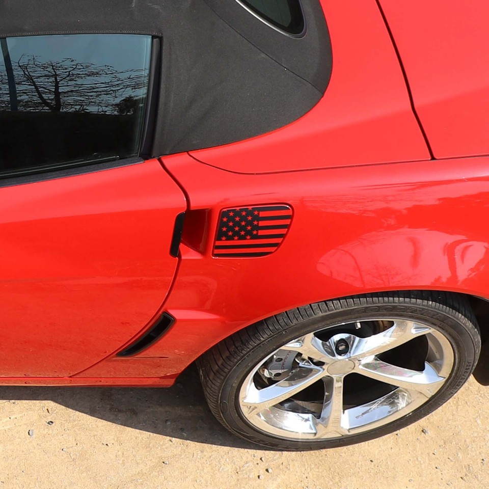USA Flag Fuel Tank Door Stickers Decals Fit For Corvette C6 2005-2013 ...