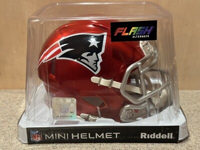 New England Patriots NFL Flash Alternate Riddell Speed Mini Helmet, New ...