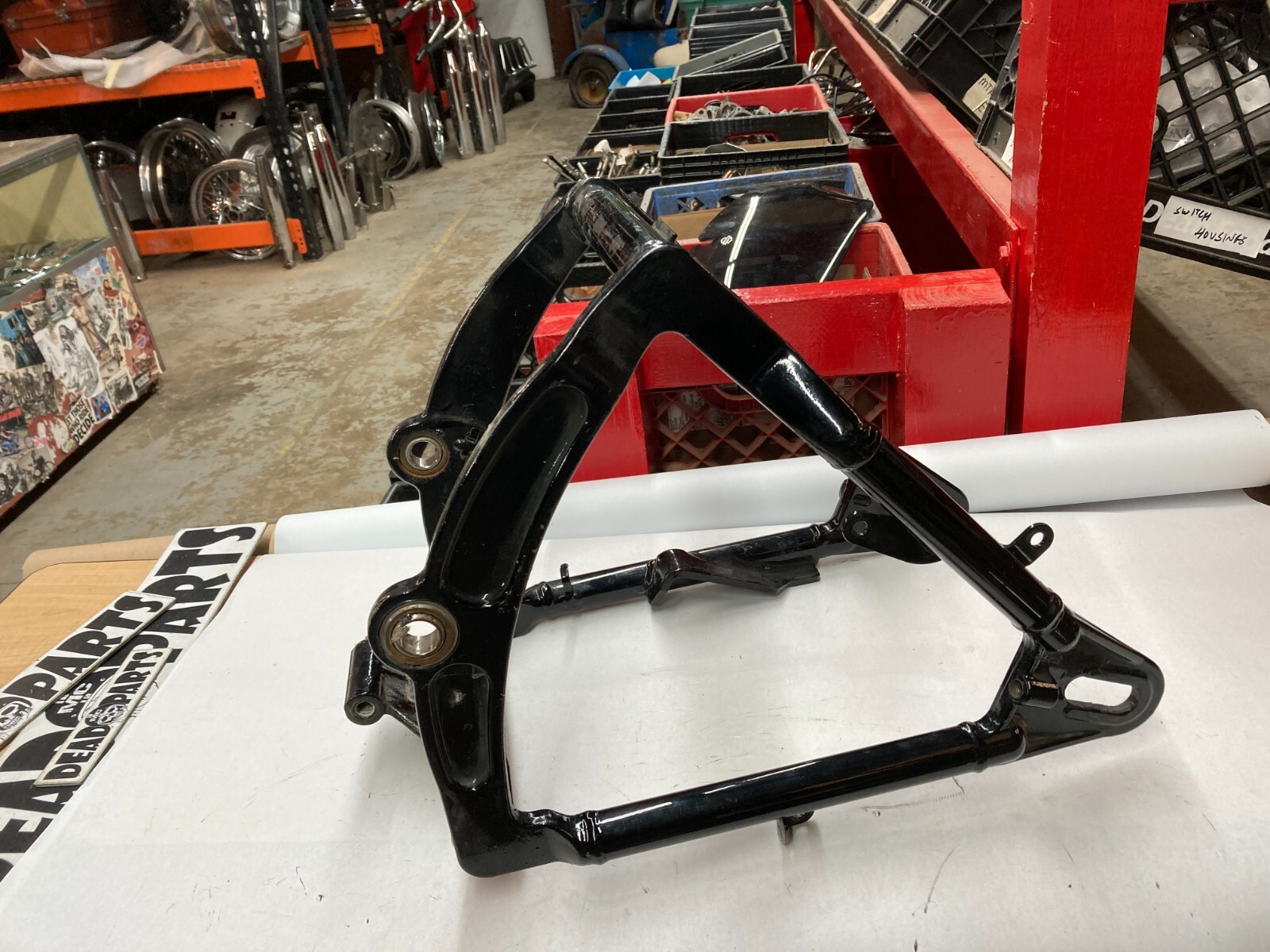 Harley nice stock 00-03 softail rear swing arm fork 3/4" axle 48423-00 ...