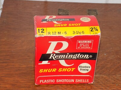 Vintage Remington Shur Shot Plastic Shotgun Shell Empty Box | eBay