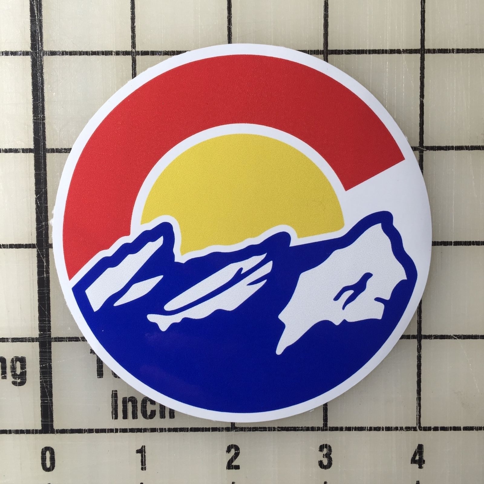 Colorado Flag Mountains 4" Wide Multi-Color Vinyl Decal Sticker - BOGO ...