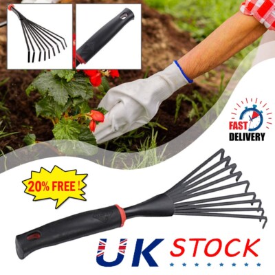 Gardening Hand Rake Leaf Weeds Rake Rakes Small Garden Rake Metal Rakes ...