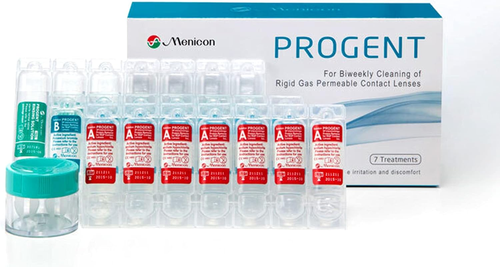 Menicon Progent Biweekly Contact Lens Cleaner - Removes Protein & Yeast ...