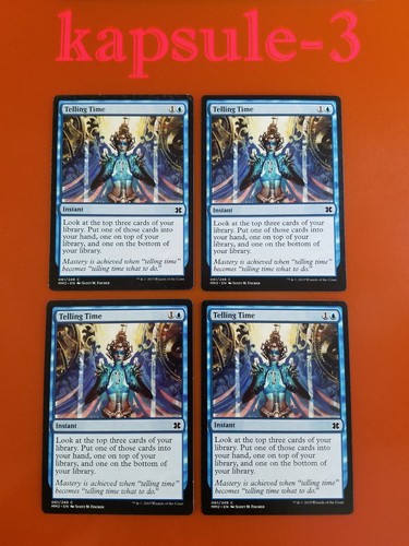 4x Telling Time | Modern Masters 2015 | MTG Magic Cards | eBay