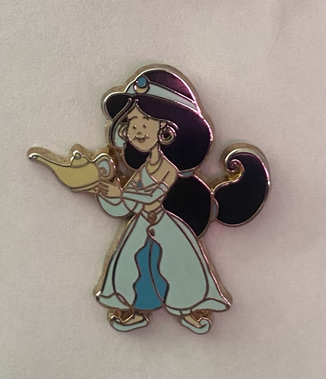 Disney Parks Princess Jasmine with Lamp Aladdin Cute Booster Trading ...
