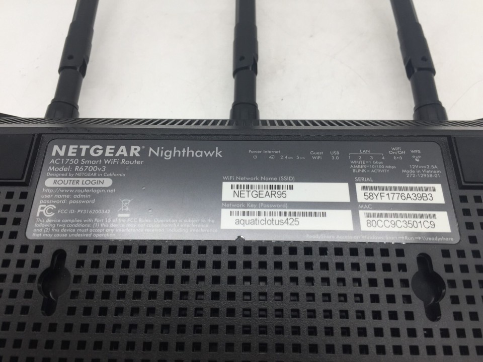 NETGEAR NIGHTHAWK AC1750 SMART WIFI ROUTER R6700v3 FREE S/H | eBay