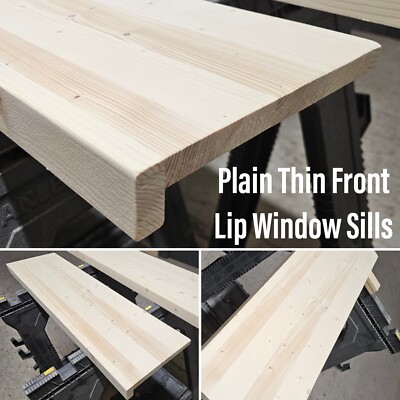 Plain Thin Rustic Window Sills, with Front Lip, or Notches | Window ...