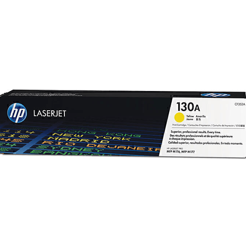 NEW HP 130A Toner Ink Cartridge Yellow CF352A LaserJet Genuine Original ...