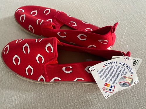 Cincinnati Reds women’s slip on canvas shoe red genuine merchandise 7 ...