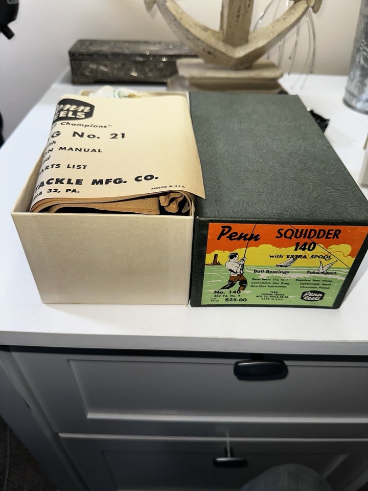 NIB!!! Vintage Fishing PENN SQUIDDER No. 140 Reel Made in USA | eBay