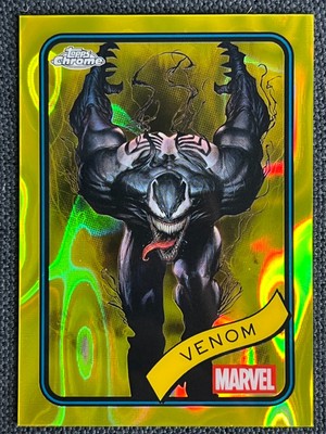 2025 Topps Chrome Marvel Yellow Lava #149 Venom | eBay