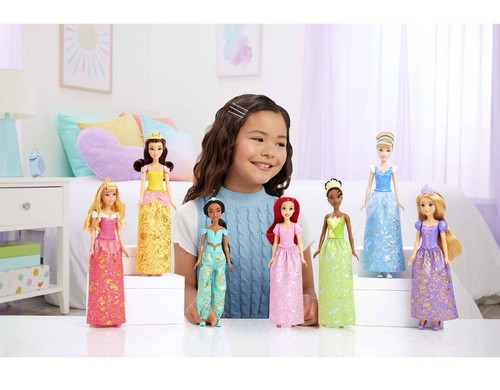 Disney Princess Story Sparkle Princess Doll 7-Pk Gift Set Toy New with ...