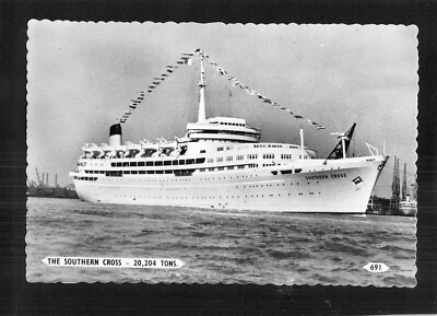 E4091 Transport SS Southern Cross Passenger Ship Deardon RP postcard | eBay