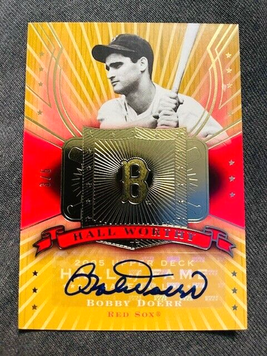 2005 Upper Deck Hall Of Fame Bobby Doerr Hall Worthy Auto Autograph ...