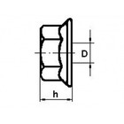 Genuine Volvo Truck 990950 Flange Lock Nut | eBay