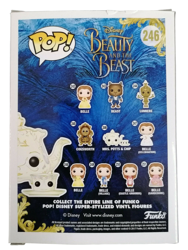 Funko Pop! Disney Mrs Potts & Chip Beauty Et The Beast Newla Belle Et ...
