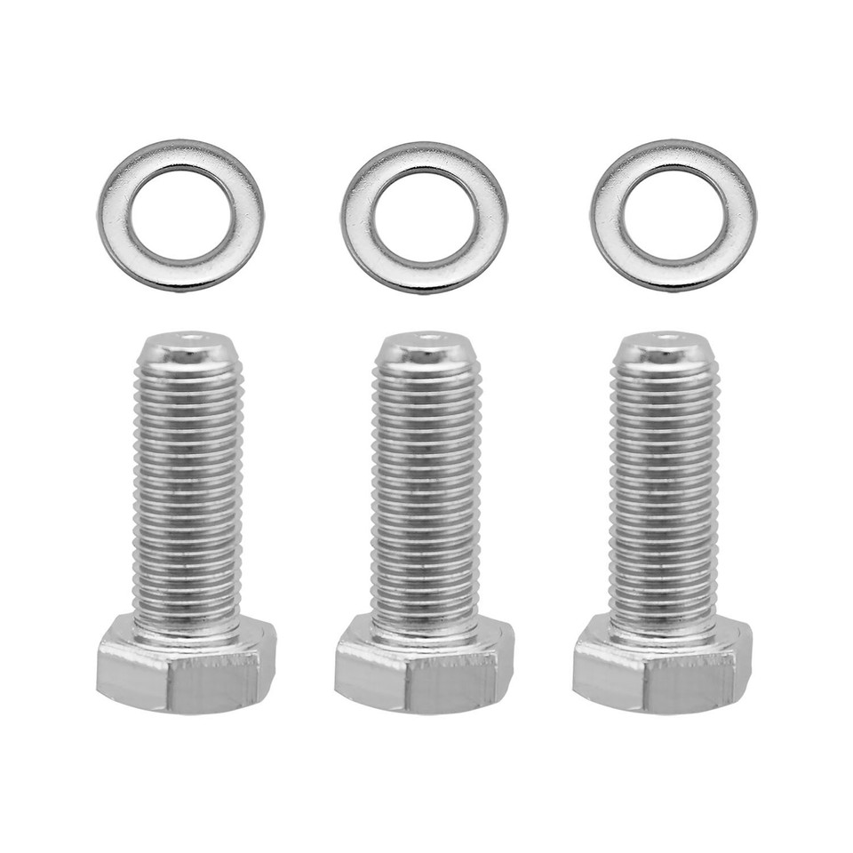 SB Chevy Long Water Pump Steel Pulley Kit SBC 1 Grove Upper 2 Grove ...
