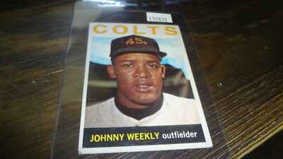 1964 TOPPS # 256 JOHNNY WEEKLY BASEBALL CARD | eBay
