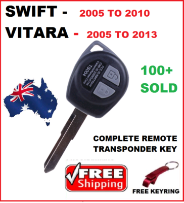 Fits Suzuki SWIFT GRand Vitara Remote Key 2005 2006 2007 2008 2009 2010 ...