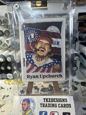 Tkzdesigns Ryan Upchurch Sketch Card Vinyl Print 1/1 Signed By Artist ...