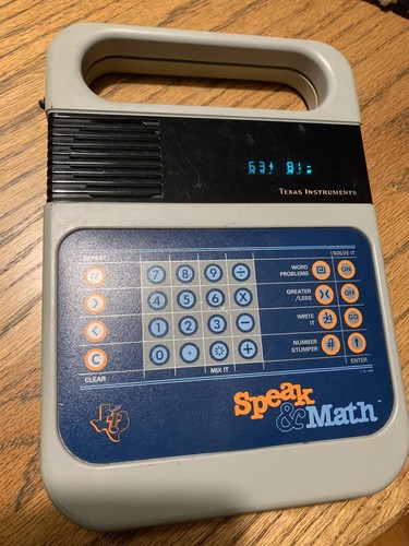 1980 Texas Instruments Speak & Math Electronic Learning Aid. Tested | eBay