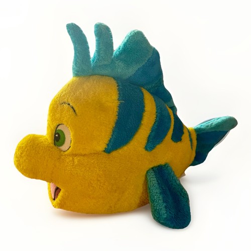 Disney Princess The Little Mermaid Flounder Plush Stuffed Fish Toy ...
