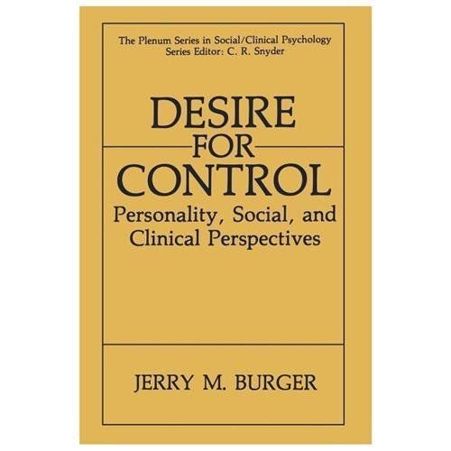 The Springer Series in Social Clinical Psychology Ser.: Desire for ...
