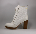 Limited Edition, Designer, White Diamond Heeled Boots, Size NZ 7 | eBay