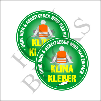 2er Set Aufkleber Klimakleber Grüne Letzte Generation Tuning ...