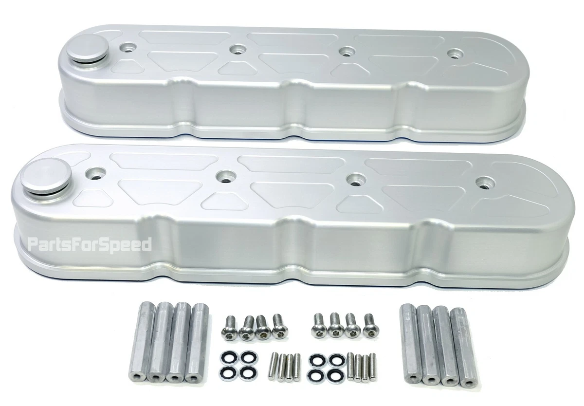 LS Billet Aluminum Valve Cover Set 12 Orb PCV Fits LS1 LS2, 56% OFF