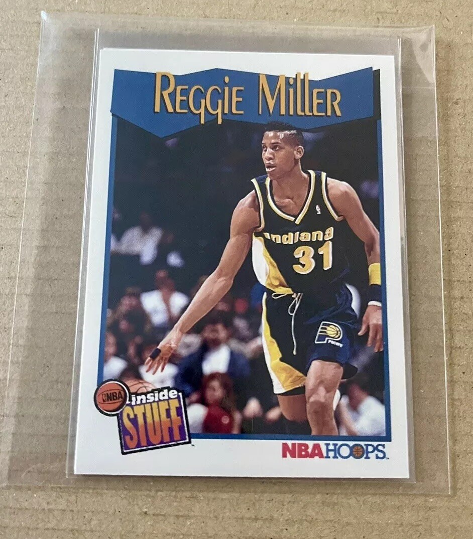 1991-92 NBA Hoops Reggie Miller 2-Card LOT! 🔥 Base #84 & Inside Stuff ...