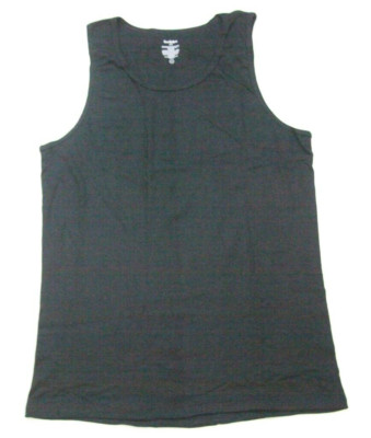 New Goodfellow Man's Sleeveless Black Crew Neck Solid Tank Top T-Shirt ...