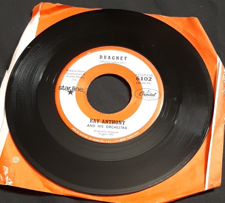 Ray Anthony 45 Peter Gunn / Dragnet Capitol 6102 ex | eBay