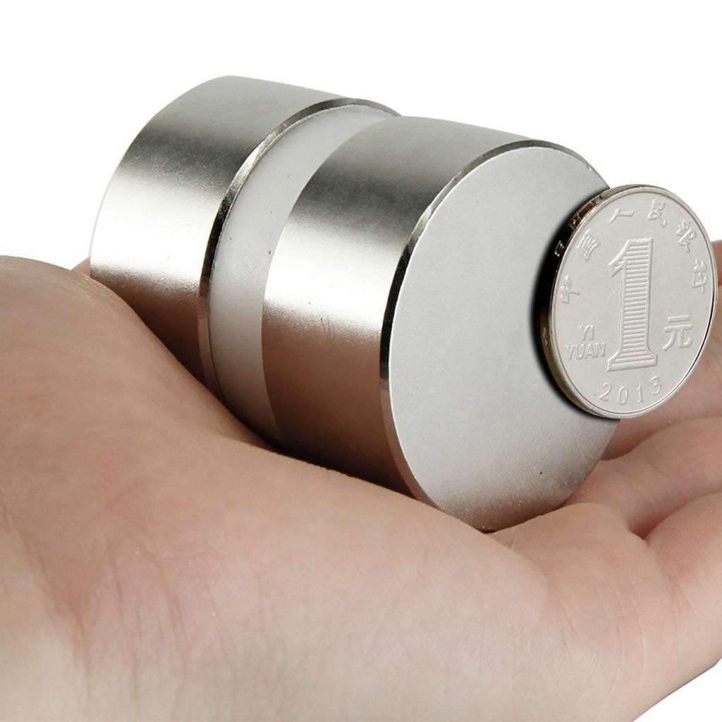 Round N52 Large Neodymium Rare Earth Magnet Big Super Strong Huge 40mm ...