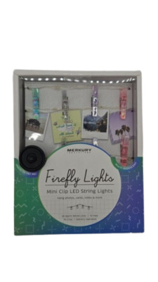 Merkury Firefly Mini Clip LED String Lights - Multicolor Iridescent | eBay