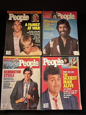 4 People Magazines Actors Covers ~ 1970-80 Mark Harmon Chamberlain ...