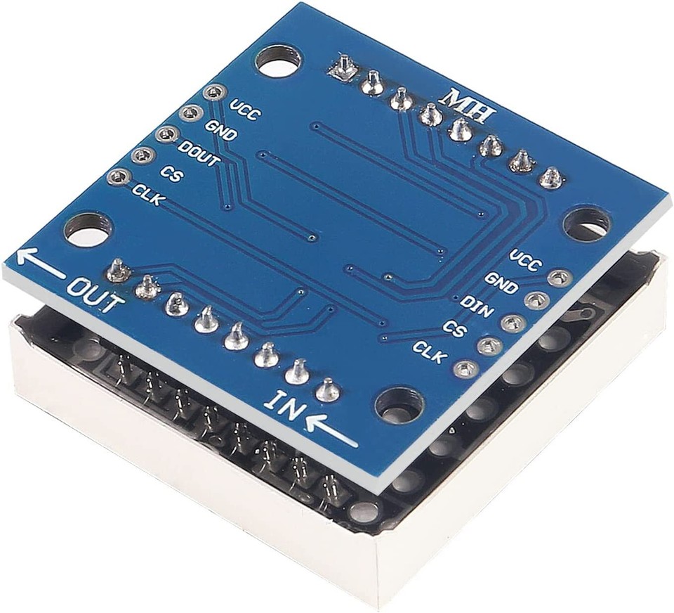 8x8 GREEN dot matrix 8*8 led display MAX7219 module for Arduino DIY ...