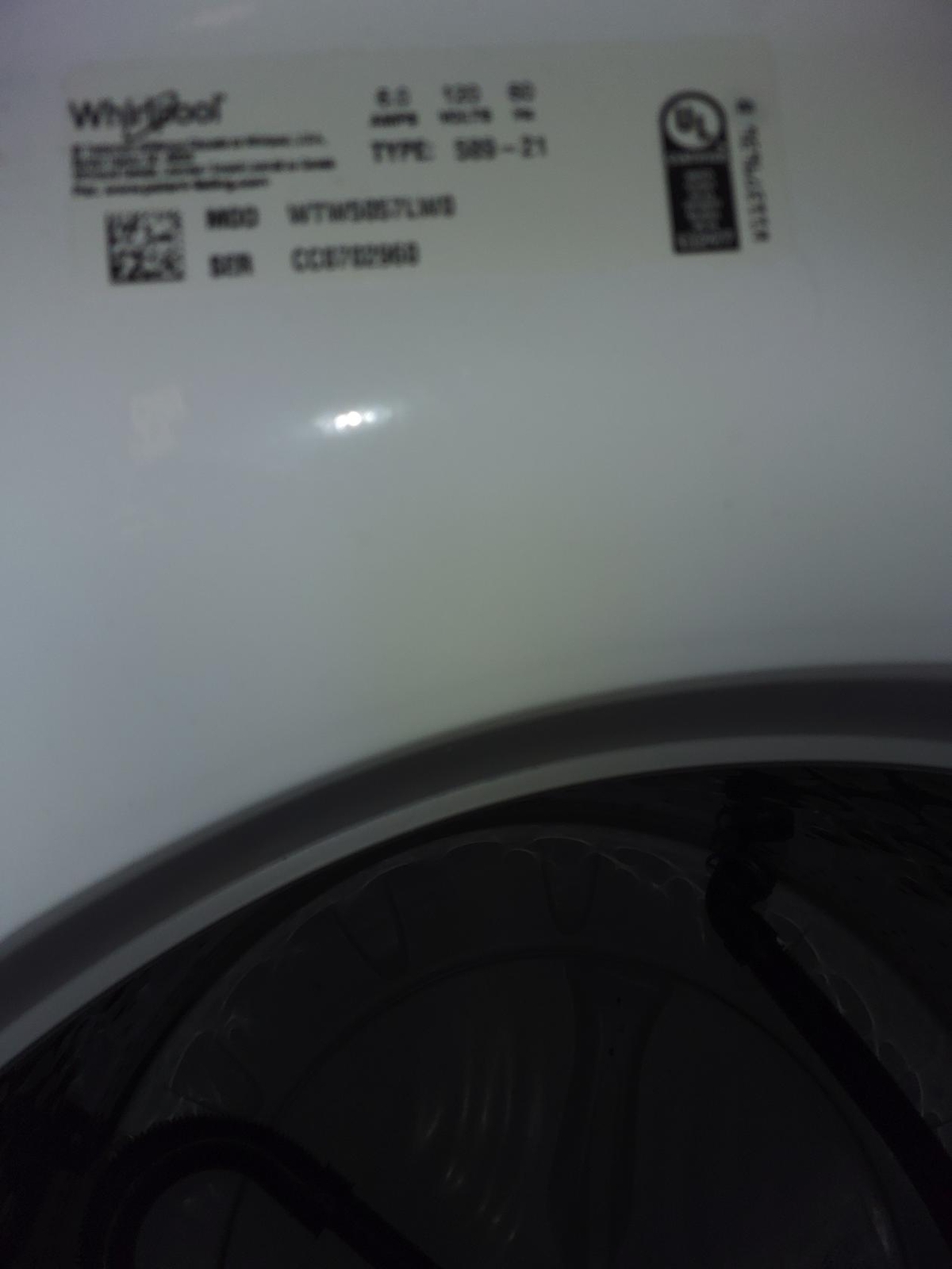 Whirlpool WTW5057LW 4.7-4.8 Cu. Ft. Top Load Washer with 2 in 1 ...