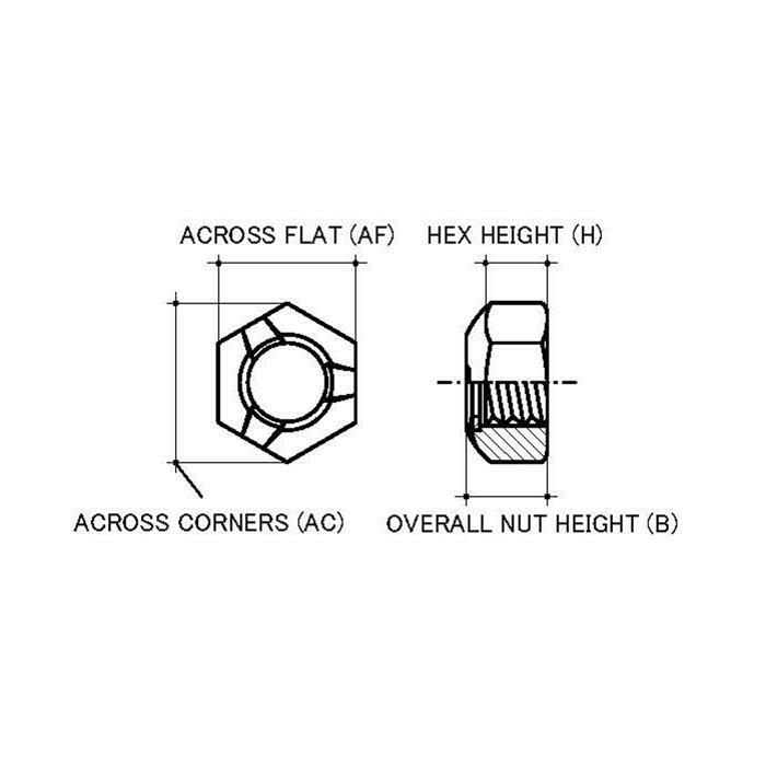 Pack of 75 Zinc Silver Conelock Nut M16 x 2.00p Metric DIN980 Conical ...