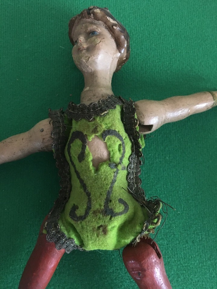 8” Antique Shoenhut Circus Acrobat Doll RARE EARY 1900'S | eBay