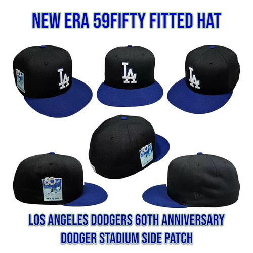 New Era Los Angeles Dodgers 59FIFTY Hat 60th Anniv. Dodger Stadium ...