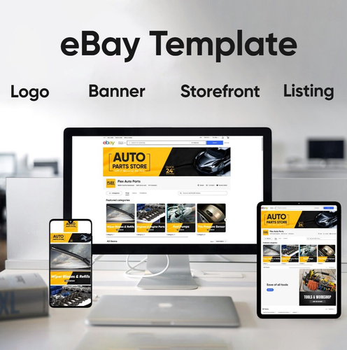 Custom 2025 eBay Storefront HTML listing template design | eBay